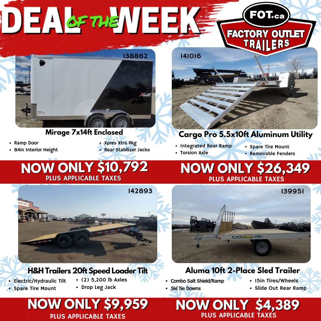 Deal of the Week - Factory Outlet Trailers