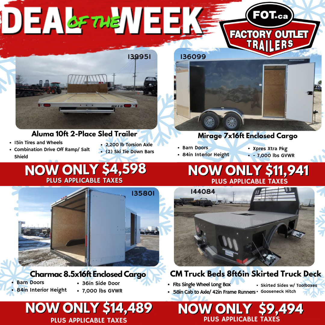 Deal of the Week - Factory Outlet Trailers